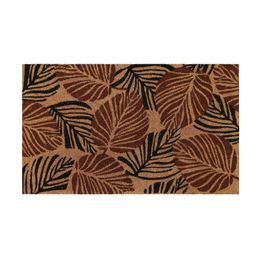 Wecon Home Fu&szlig;matte &raquo;Jungle Mat&laquo; rechteckig 18 mm H&ouml;he rutschfest, robust, innen, Au&szlig;enbereiche &uuml;berdacht, schwer rot Kokos B : 45cm 1 Stk., 18mm, L: 