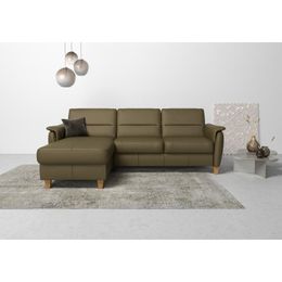 Home Affaire Ecksofa &raquo;Palmera L-Form, B: 244 cm - OTTO. Verl&auml;ssliche Qualit&auml;t.&laquo; optional Schlaffunktion & Bettkasten, Federkern gr&uuml;n Luxus-Microfaser 