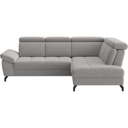 Sit & More sit&more Ecksofa &raquo;Vanity; L-Form, B. 254 cm&laquo; Inkl.Sitz-,Kopf-und Armteilverstellung 100% Polyester B/H/T: 254cm x 84cm x 197cm, Flachgewebe, Ottomane 