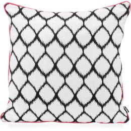 HOCK Dekokissen &raquo;Barney&laquo; Outdoorkissen inkl. F&uuml;llung, 50x50cm, Dekokissen, gemustert, schwarz schwarz-wei&szlig; Obermaterial: 60% Polyacryl, 40% Polypropylen B/