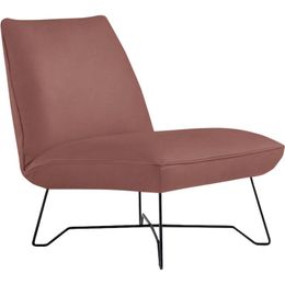 Egoitaliano Sessel &raquo;Lia Loungesessel, elegant und stylisch, toller Sitzkomfort&laquo; extravaganter Designsessel, Solit&auml;rsessel braun Luxus-Microfaser BLUSH, B/H/T: 