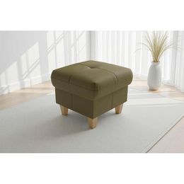 Sit & More sit&more Polsterhocker &raquo;Pamela, Leder, B: 58 cm&laquo; 1 Stk. tlg. mit praktischen Stauraum, hochwertige Qualit&auml;t, verschiedene Farben gr&uuml;n B/H/T: 58cm x 