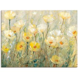 Artland Wandbild &raquo;Sommer in voller Bl&uuml;te II&laquo; Blumenwiese 1 Stk. tlg. als Leinwandbild, Poster in verschied. Gr&ouml;&szlig;en gelb B/H/T: 40cm x 30cm, Leinwandbild 