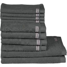 Ross Handtuch Set &raquo;Sinfonie&laquo; Set Frottier beinhaltet G&auml;stet&uuml;cher, Handt&uuml;cher und Badet&uuml;cher grau Frottier, Obermaterial: 100% Baumwolle Frottier