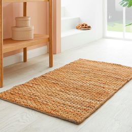 ANDIAMO Teppich &raquo;Manaus&laquo; rechteckig 10 mm H&ouml;he Jute-Teppich, handweb, Naturfaser, Wohnzimmer beige Obermaterial: 80% Jute, 20% Baumwolle B : 120cm 1 Stk., 