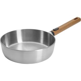 Woll Schmorpfanne &raquo;Logic Steel&laquo; Edelstahl 18/10 1 Stk. tlg. 5-Schicht-Aufbau silber &Oslash; 24cm + H&ouml;he 7cm