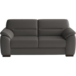 Sit & More sit&more 2-Sitzer &raquo;Montego&laquo; mit Federkern grau B/H/T: 166cm x 88cm x 90cm, NaturLEDER