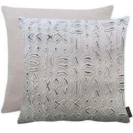 Apelt Dekokissen &raquo;Tobago&laquo; Velourabseite / Magnus 20 grau Jacquard, Mischgewebe B/L: 45cm x 45cm, 1 Stk.
