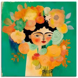 Artland Wandbild &raquo;Das Fl&uuml;stern der Bl&uuml;te&laquo; Bilder von Frauen 1 Stk. tlg. als Alubild, Leinwandbild, Poster, Wandaufkleber in verschied. Gr&ouml;&szlig;en Leinwand B/H/T: 