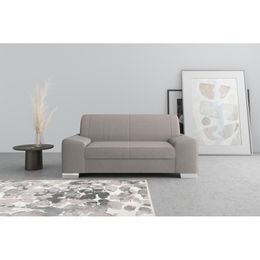 DOMO collection 2-Sitzer &raquo;Anzio in kubischer Formensprache, flache Armlehnen, Breite 184cm&laquo; wahlweise mit Federkern braun B/H/T: 184cm x 85cm x 93cm, 