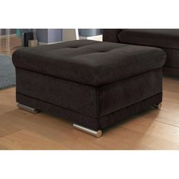 Sit & More sit&more Polsterhocker &raquo;Andiamo&laquo; schwarz Struktur ( 100% Polyester);Kunstleder SOFTLUX ;Luxus-Microfaser ALTARA NUBUCK (100% Polyester) B/H/T: 100cm x
