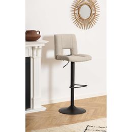 ACTONA GROUP Barhocker &raquo;Sylvia Barstuhl, H&ouml;henverstellbar,&laquo; Trompetenfu&szlig;, Gasfeder, drehbar, vertikale N&auml;hte, 2er-Satz beige 100% Polyester B/H/T: 