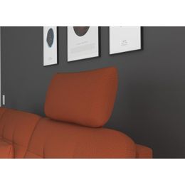 Sit & More sit&more Kopfst&uuml;tze &raquo;Baviene&laquo; in hochwertiger Verarbeitung orange B/H/T: 50cm x 25cm x 12cm, Luxus-Microfaser Paris
