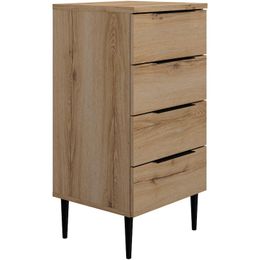 Kommode &raquo;Kommode 4 Schubladen&laquo; braun Holzwerkstoff B/H/T: 48cm x 78cm x 45cm, 4 Stk.