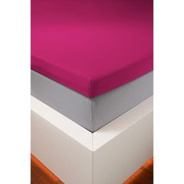 bellana Spannbettlaken &raquo;bellana deluxe f&uuml;r Topper, mit Elasthan, Premium Jersey 230 g/m&sup2;&laquo; mit 5% Elasthan, f&uuml;r Topper mit 4-10cm H&ouml;he, b&uuml;gelfrei, 