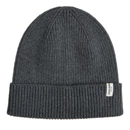 Jack & Jones Jack & Jones Herren Strickm&uuml;tze &raquo;JACBRINK BEANIE LN&laquo; Baumwolle, in Rippenoptik grau Einheitsgr&ouml;&szlig;e