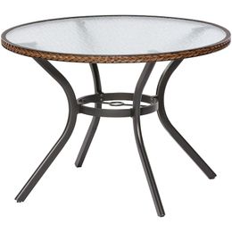 Merxx Gartentisch &raquo;Ravenna&laquo; f&uuml;r den Balkon geeignet, &Oslash; 100 cm grau B/H/T: 73,5cm