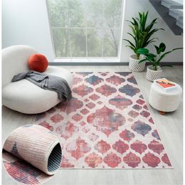 MyFlair Outdoorteppich &raquo;Ellis, LAGERR&Auml;UMUNG!&laquo; rechteckig 10 mm H&ouml;he bedruckt, modernes Design, In- & Outdoor geeignet, waschbar bunt Polyester B : 160cm 1 Stk