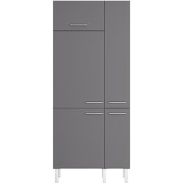 Optifit K&uuml;che &raquo;Lilly&laquo; Breite 90 cm, wahlweise mit E-Ger&auml;t schwarz B/H/T: 90cm x 211,8cm x 58,4cm, ohne E-Ger&auml;t