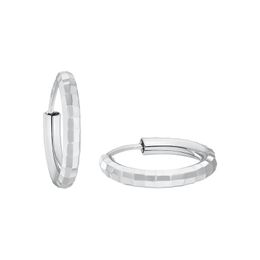 Amor Damen Paar Creolen &raquo;Classic chic&laquo; silber 15mm, Silber 925 (Sterlingsilber)
