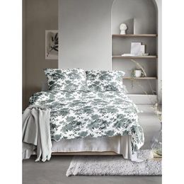 Irisette Bettw&auml;sche &raquo;Easy-HK 8618&laquo; 2 Stk. pflegeleicht und b&uuml;gelfrei gr&uuml;n Seersucker, Obermaterial: 100% Baumwolle B/L: 140cm x 200cm, 1 Stk., 1 Stk., 
