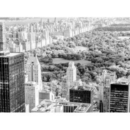 papermoon Fototapete &raquo;New York Schwarz & Wei&szlig;&laquo; schwarz Vlies B/L: 2m x 1,49m, Bahnen: 4 Stk.