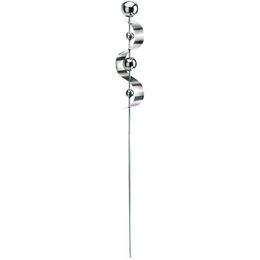 Locker Dekofigur &raquo;SNAKE&laquo; silber Edelstahl B/H/T: 17cm x 145cm x 10cm