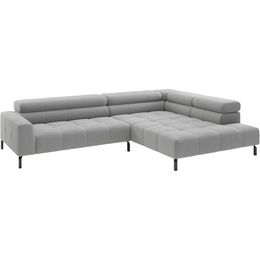Home Affaire Ecksofa &raquo;Claya, 311 cm breit, L-Form, inkl. Kopfteilverstellung&laquo; wahlweise elektrischer Sitzvorzug grau 95% Polyester, 5% Nylon B/H/T: 