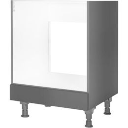Nobilia Herdumbauschrank &raquo;"Touch", vormontiert, mit h&ouml;henverstellbaren Sockelf&uuml;&szlig;en,&laquo; mit Backofenschublade, Breite 60 cm schwarz B/H/T: 60cm x 87cm x 