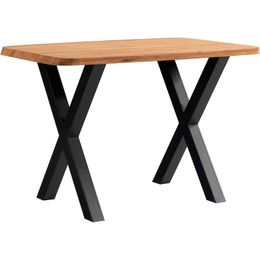 massivline&more Bartisch &raquo;Porto 300, Bartisch, Hochtisch, Tisch, Massivtisch&laquo; 2 Stk. tlg. Platte massiv, Gestell Metall pulverbeschichtet schwarz 