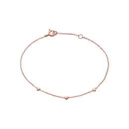 Firetti Damen Armband &raquo;Schmuck Geschenk Silber 925 Armschmuck Armkette Herz&laquo; Made in Germany rosa 19, Silber 925 (Sterlingsilber)