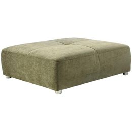 Jockenh&ouml;fer Hocker &raquo;Gulliver, B: 130 cm&laquo; mit Federkernpolsterung f&uuml;r kuscheligen, angenehmen Sitzkomfort gr&uuml;n Chenille: 100% Polyester B/H/T: 130cm x 42cm x 130cm