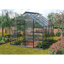 Vitavia Gew&auml;chshaus &raquo;Merkur 6700&laquo; grau B/H/T: 254cm x 254cm