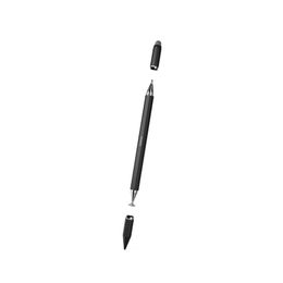 Hama Eingabestift &raquo;4in1 Eingabestift Tablet Smartphone Disc Tip Schwarz&laquo; 4in1 Funktion, Disc Tip, Mesh Spitze, Kugelschreiber, Metallgeh&auml;use Aluminium 