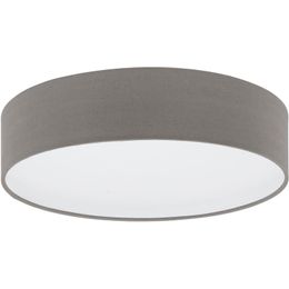 Eglo LED Deckenleuchte &raquo;Deckenlampe Anadia, Lampe aus Stoff, &Oslash;38cm, Textilschirm&laquo; E27 1 Stk. Stahl und Textil, Wohnzimmerlampe, Schlafzimmerlampe, 