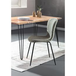 GUTMANN FACTORY Stuhl (Set) 2 Stk. gr&uuml;n Polyester B/H/T: 47cm x 87cm x 54cm, 2 Stk., Polyester uni