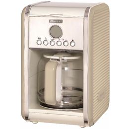 Ariete Filterkaffeemaschine &raquo;Vintage 1342, cremefarben&laquo; 1,5 l Kaffeekanne Permanentfilter Startzeit Kaffeezubereitung programmierbar silber 1,5 l, 12 