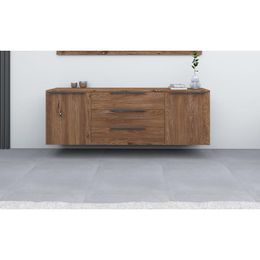 borchardt M&ouml;bel borchardt M&ouml;bel Sideboard &raquo;Tom, Kommode Breite 166cm, h&auml;ngend oder stehend mit Metallgriffen&laquo; 2 T&uuml;ren 3 Schubk&auml;sten, verstellbare Einlegeb&ouml;den braun 