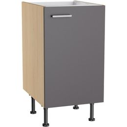 KOCHSTATION Sp&uuml;lenschrank &raquo;KS-Lucy&laquo; Breite 45 cm, mit 1 T&uuml;r, h&ouml;henverstellbare F&uuml;&szlig;e, Soft-Close Eiche hell, B/H/T: 45cm x 87cm x 58,1cm, T&uuml;ren: 1 Stk.