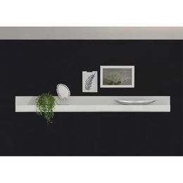 Home Affaire Wandboard &raquo;Carat, modernes Wandregal, Wandhalter mit Ablagefach, 217 cm breit&laquo; vielseitig einsetzbares H&auml;ngeregal, in Wei&szlig; Hochglanz wei&szlig;