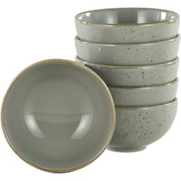 Creatable Dipschale &raquo;NATURE COLLECTION&laquo; 6 Stk. aus Steinzeug Snackschale, &Oslash; 11,5 cm grau Steinzeug &Oslash; 11,5cm