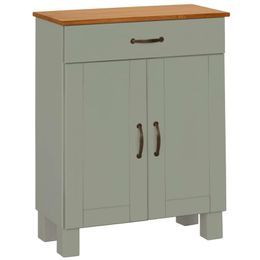 Home Affaire Unterschrank &raquo;Rodby&laquo; FSC -zertifiziertes Massivholz, Breite 60cm, H&ouml;he 80cm gr&uuml;n Massivholz salbei gr&uuml;n, B/H/T: 60cm x 80cm x 30cm, 