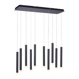 JUST LIGHT Pendelleuchte &raquo;BRUNO&laquo; LED-Board 1 Stk. Warmwei&szlig; LED schwarz 10, H: 120cm, 1 Stk.
