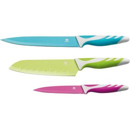 King Messer-Set mit beschichteten Klingen, 3-teilig bunt Edelstahl Einheitsgr&ouml;&szlig;e