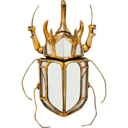 KARE Wanddekoobjekt &raquo;Wandschmuck Beetle Mirror 25x39cm&laquo; gold Polyresin B/H/T: 25cm x 39cm x 6cm
