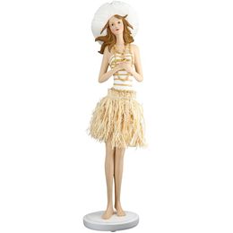 Gilde Dekofigur &raquo;Figur Frau Suzanne creme; wei&szlig;&laquo; Kunstharz B/H/T: 18cm x 59cm x 14,5cm