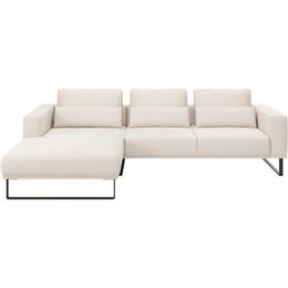 Musterring Ecksofa &raquo;JUSTB! PM100, stilvoller Lounge-Komfort von &laquo; Kollektion Bettina Zimmermann, optionaler Sitzvorzug & Fu&szlig;-Auswahl beige 94% Polyester, 6% 