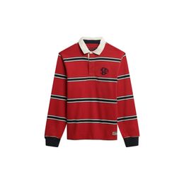 Superdry & Co Shirt male size L marine blue / Dark red / White