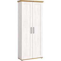 Home Affaire Garderobenschrank &raquo;COSENZA, H&ouml;he 196 cm, 2 T&uuml;ren, 2 B&ouml;den, 1 Kleiderstange&laquo; Hochschrank, Stauraumschrank, Schrank, Flurschrank, 