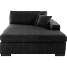 Home Affaire Sofaelement &raquo;Skara XXL&laquo; Modul XXL - zum eigenen Zusammenstellen, Armlehne links/rechts w&auml;hlbar grau 100% Polyester Samtvelours, rechts